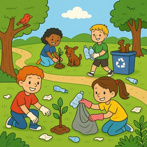 Park Clean-Up Memory Game - Curious Brain